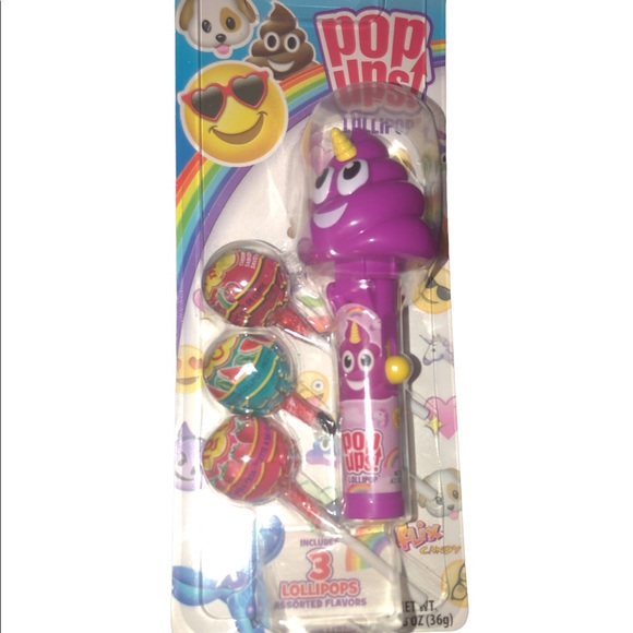 Dining | New Pop Ups Purple Unicorn Poop Turd Emoji Lollipop | Poshmark